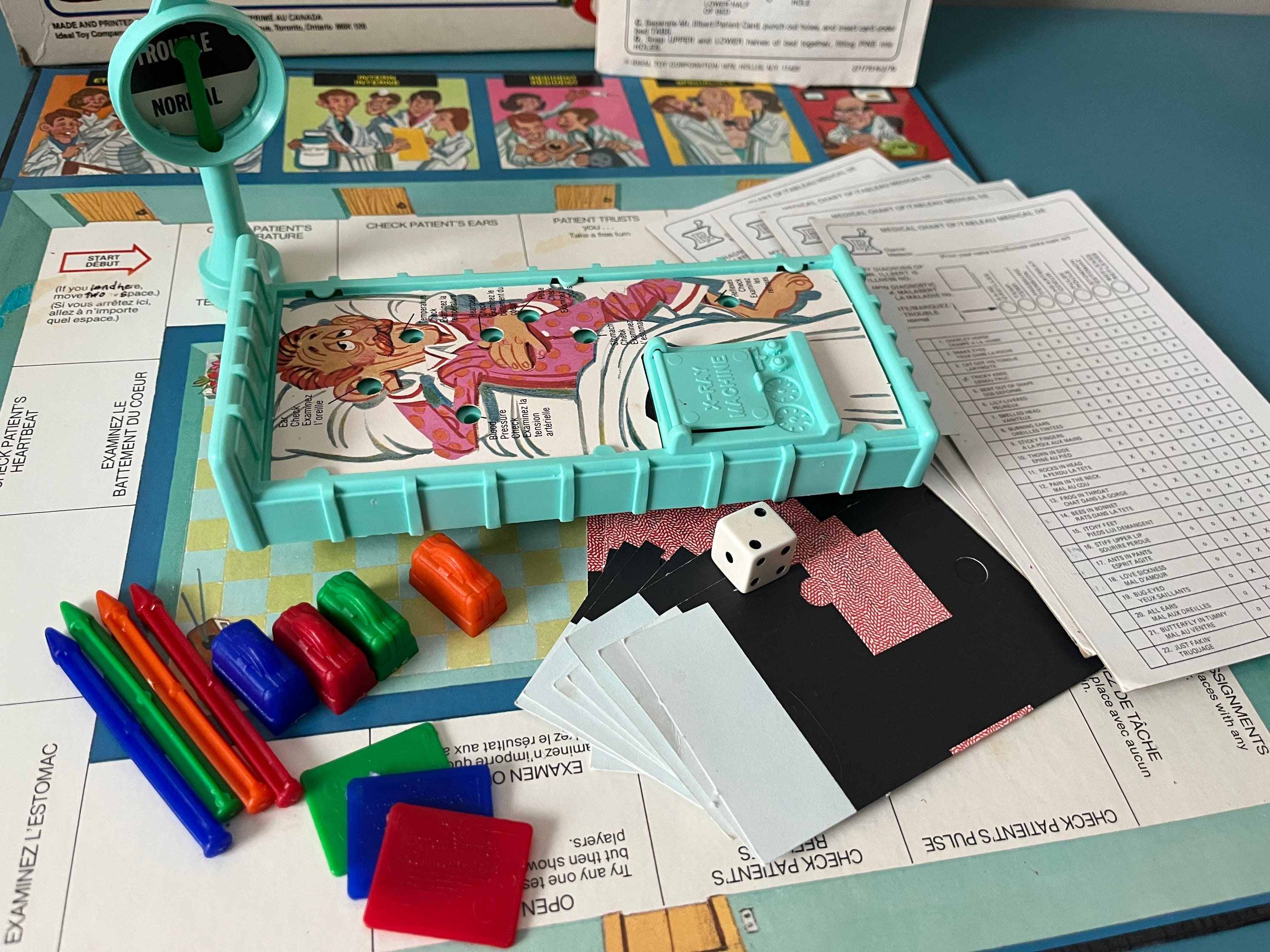Vintage Doctor Doctor Board Game 1978 Ideal Toy Company Doctor Board ...