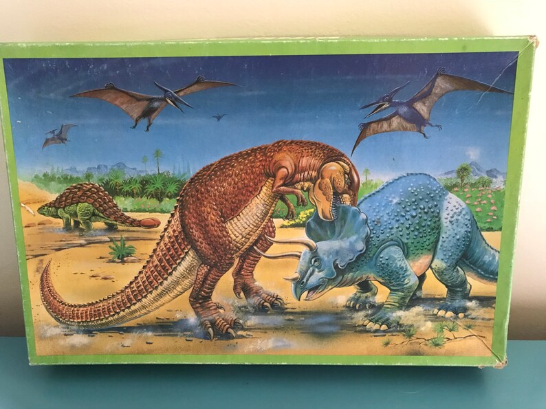 Vintage Jigsaw Puzzle Dinosaurs 1980s T-rex Tyrannosaurus - Etsy Canada
