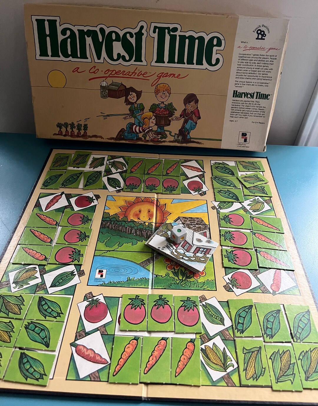 Vintage Harvest Time Cooperative Board Game 1986 Playtoy Industries ...