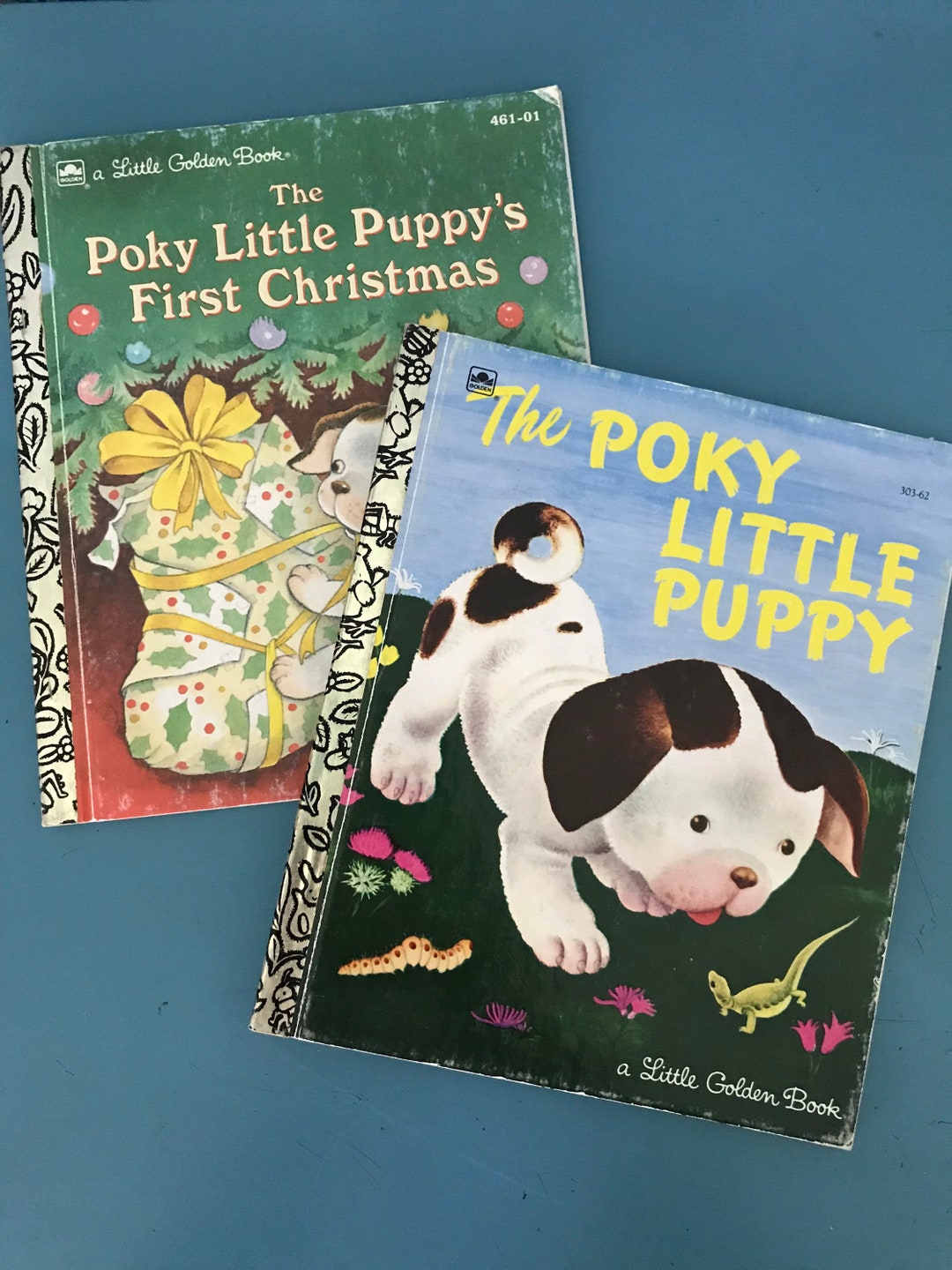 Vintage Poky Little Puppy/first Christmas Set of 2, Little Golden Books ...