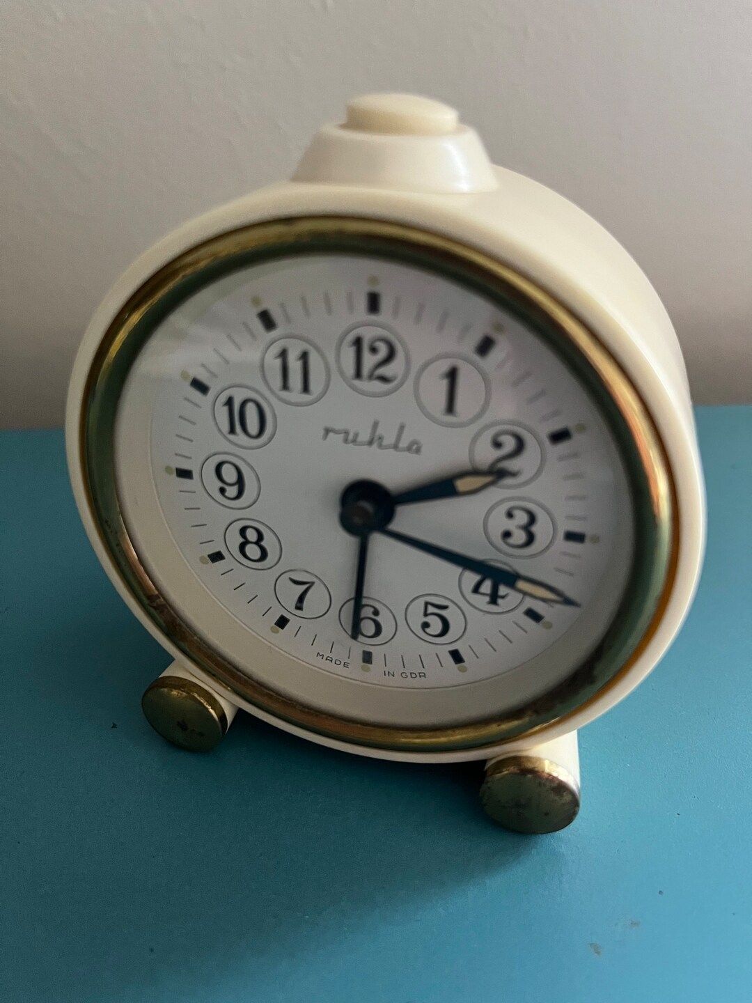 Vintage Ruhla Windup German Alarm Clock Cream 1960s - Etsy