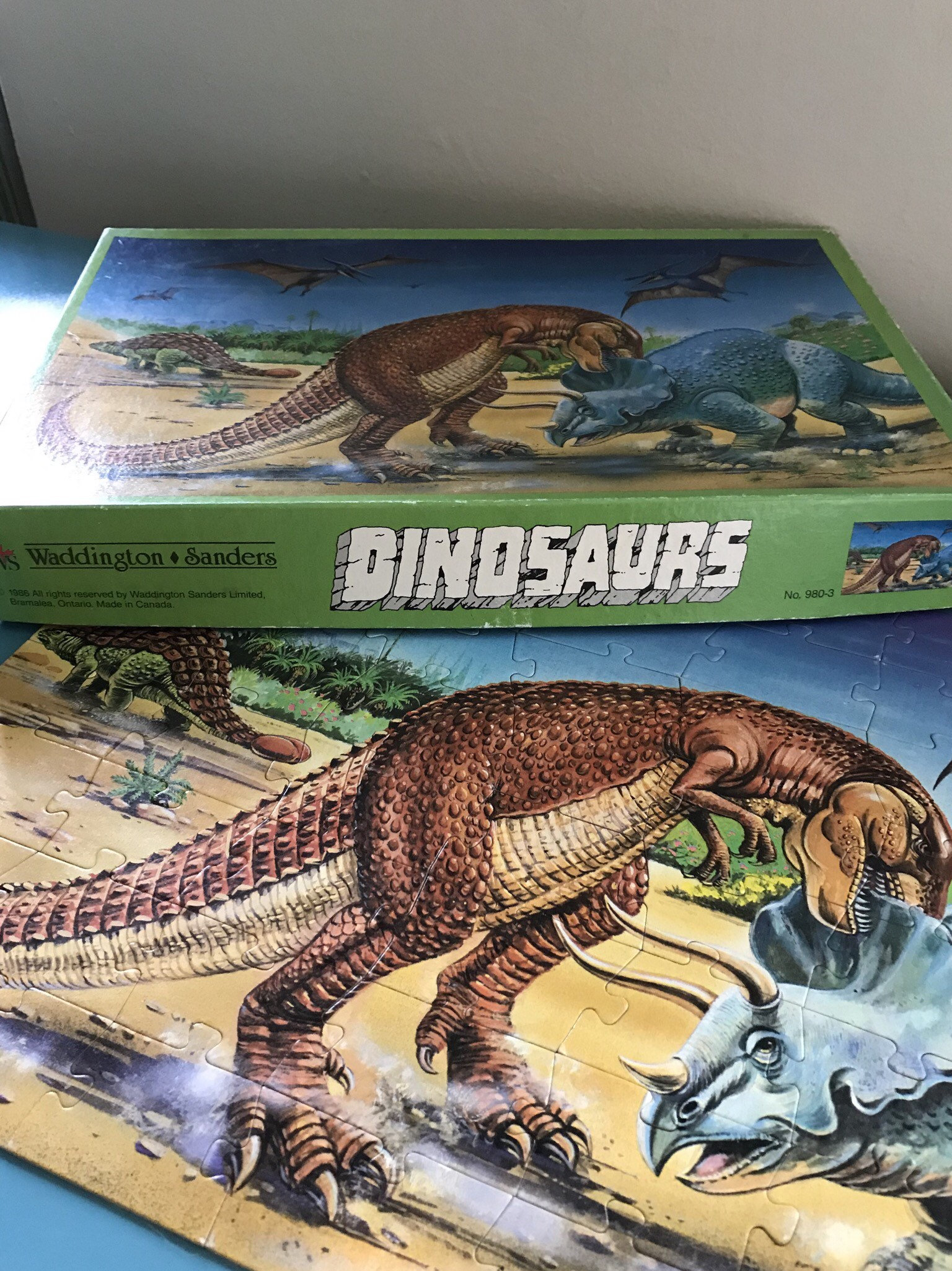 Vintage Jigsaw Puzzle Dinosaurs 1980s T-rex Tyrannosaurus - Etsy Canada