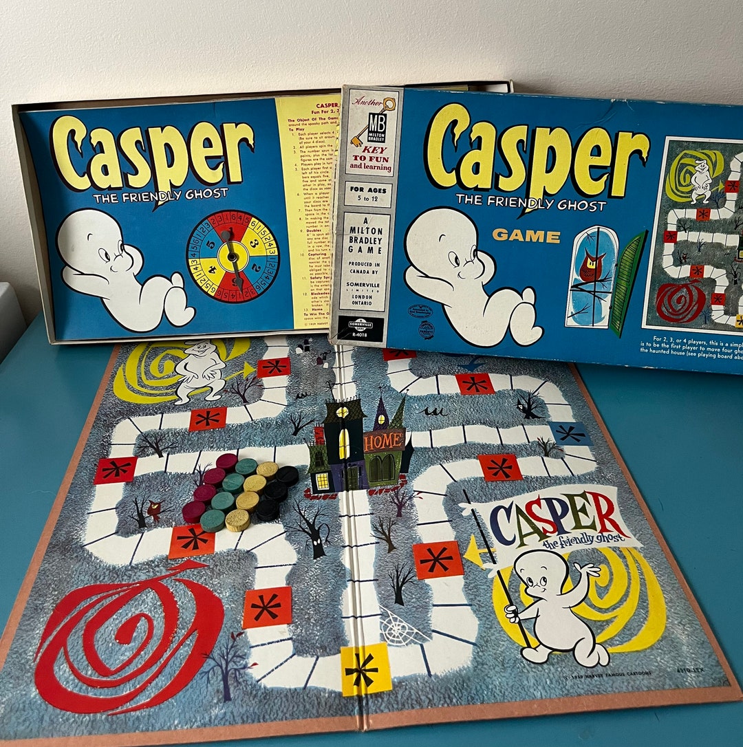 Vintage Casper Thé Friendly Ghost 1959 Board Game Milton Bradley - Etsy