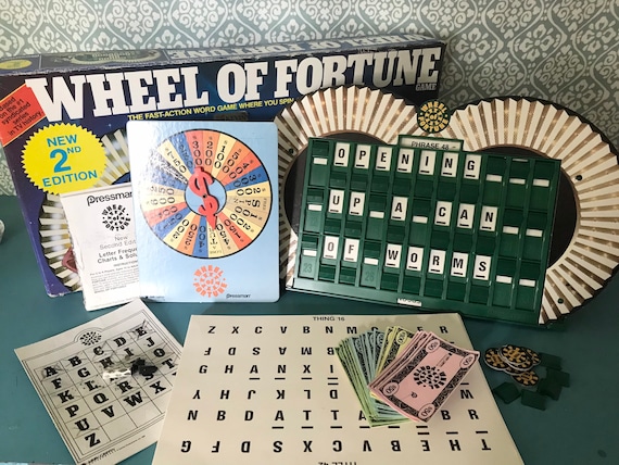 Game Pieces Vintage Wheel of Fortune Board Game Toys & Games etna.com.pe