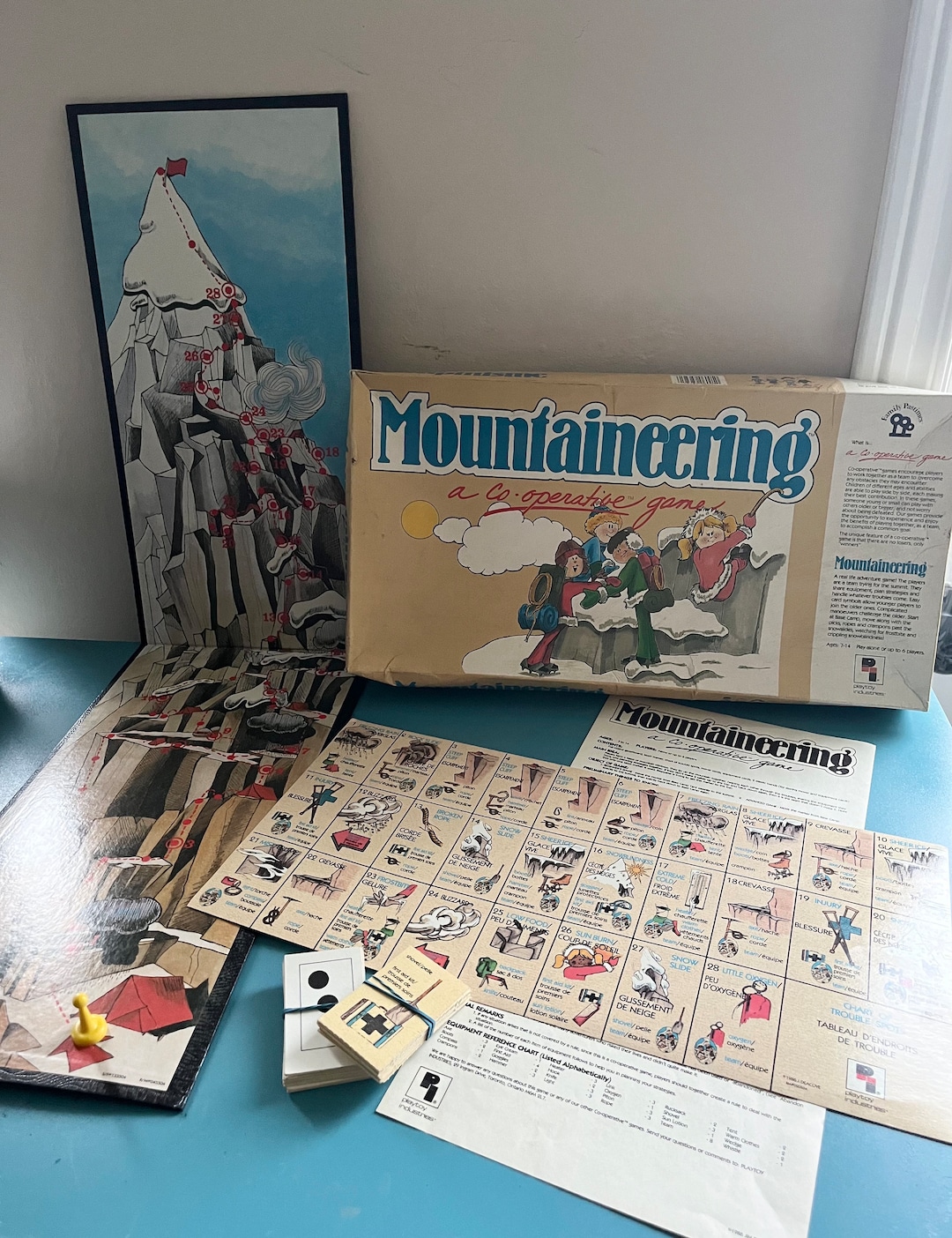 Vintage Mountaineering Cooperative Board Game 1986 Playtoy Industries ...