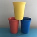 Vintage Tupperware Plastic Cups, Tumblers Primary Colors Set of 3, 80s ...