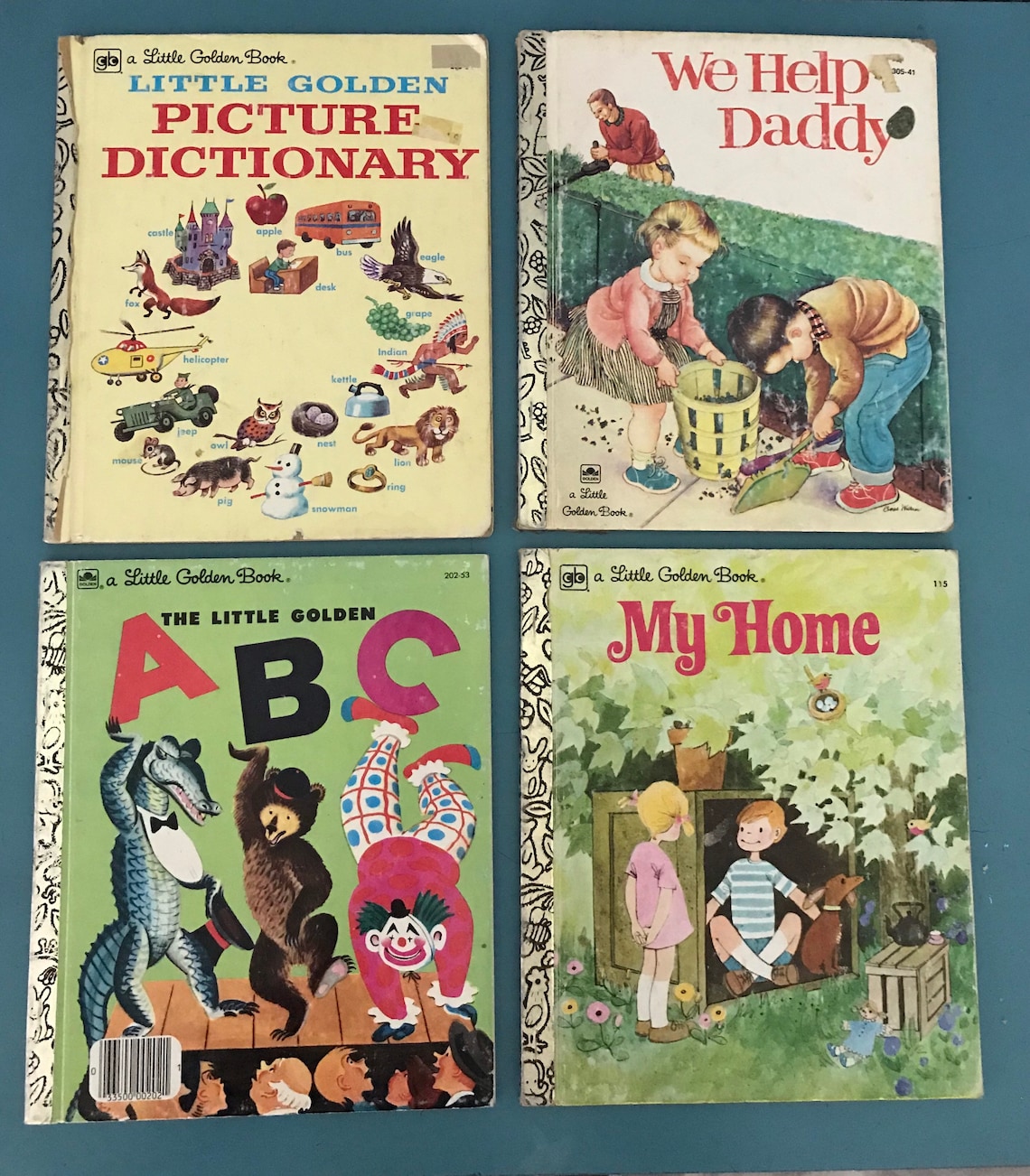 Vintage Little Golden Books Set of 4 in Photo Retro Kids - Etsy Canada