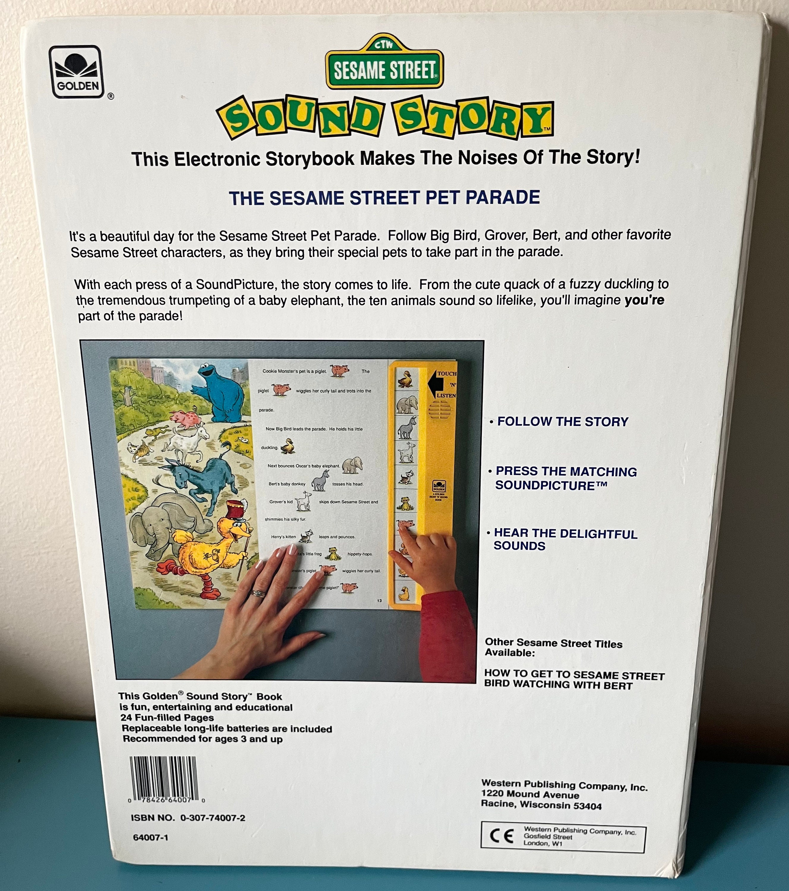 Vintage Sesame Street Sound Story Pet Parade, Working Sounds, 1990 - Etsy