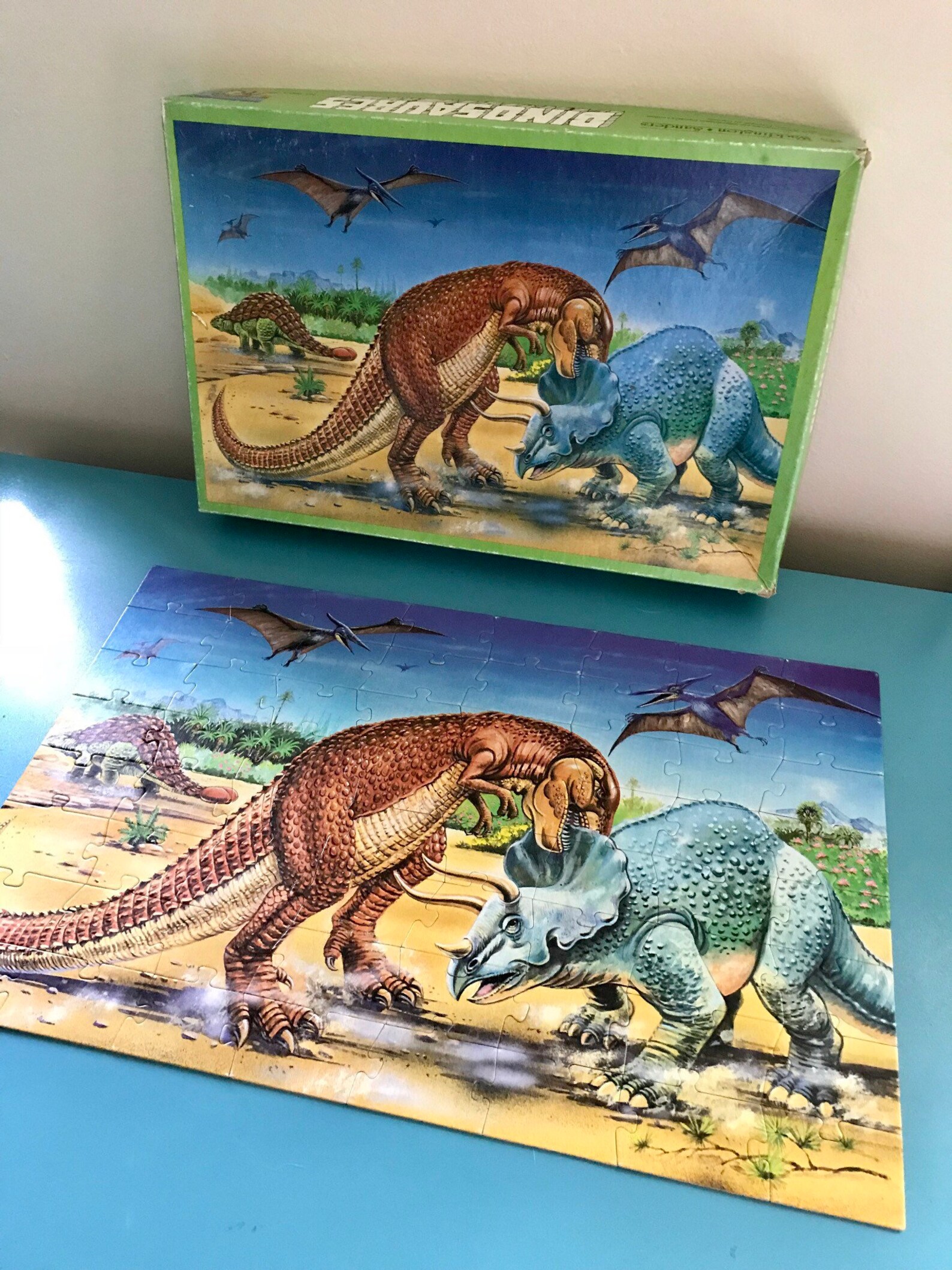 Vintage Jigsaw Puzzle Dinosaurs 1980s T-rex Tyrannosaurus - Etsy Canada