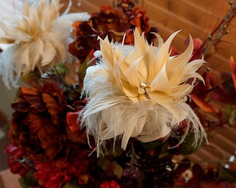 Feather flower | Etsy