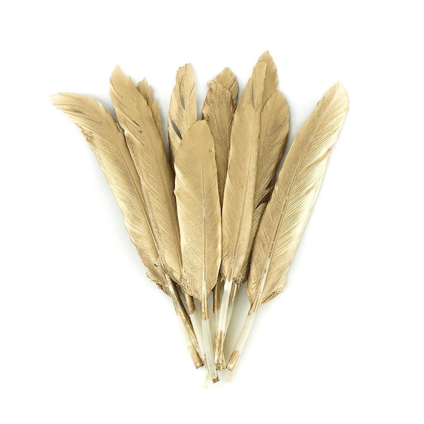 Metallic Feathers - Etsy