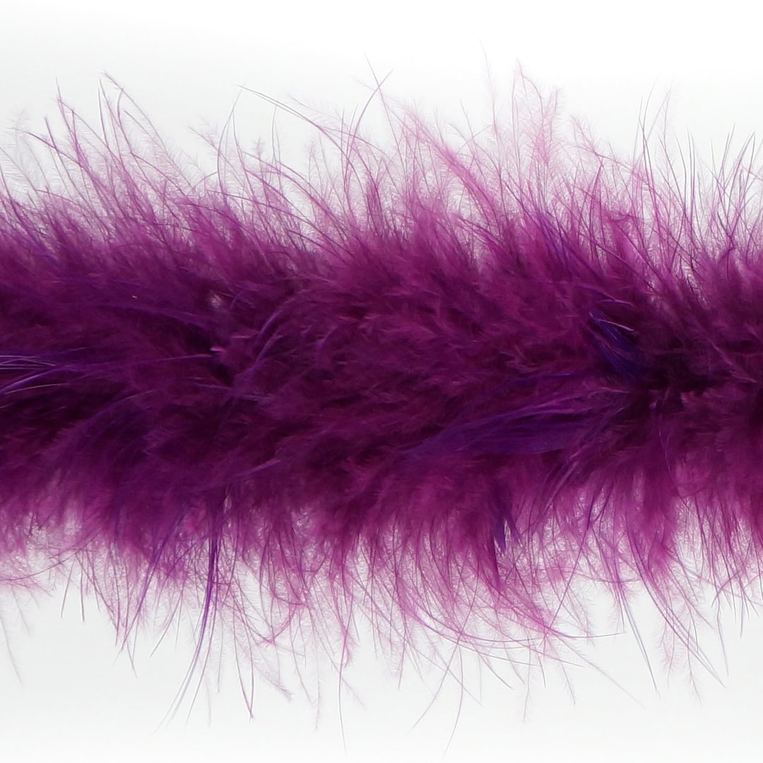 PURPLE Marabou Feather Boas 20 Grams 2 Yards for DIY Art Crafts ...