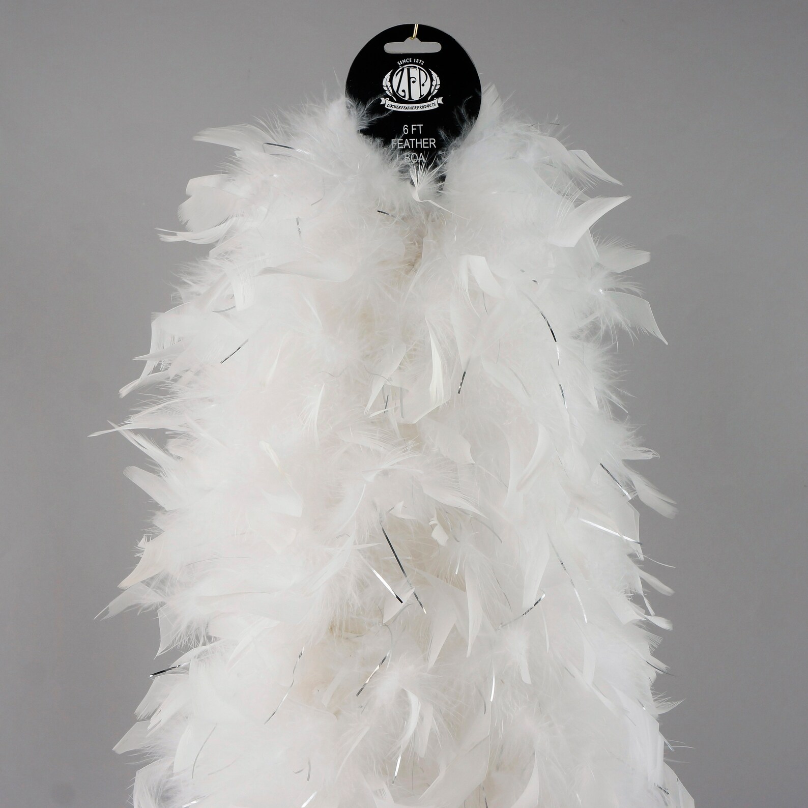 WHITE/SILVER Chandelle Feather Boas Heavy Weight W/lurex - Perfect for ...