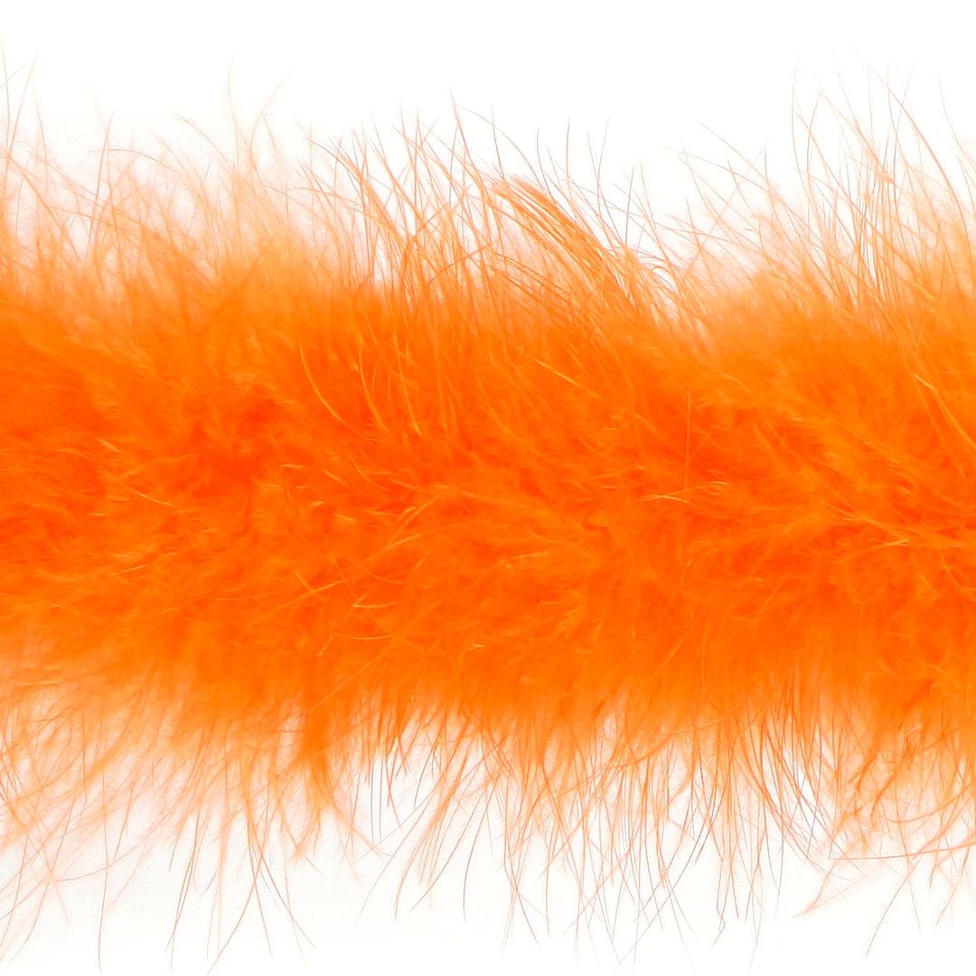 ORANGE Marabou Feather Boas 20 Grams 2 Yards for DIY Art Crafts ...