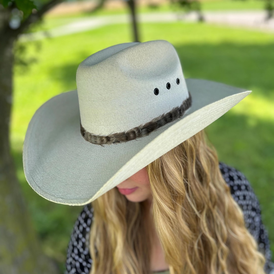 Natural Feather Hat Band and Trim With Elastic ZUCKER® Feather Place ...