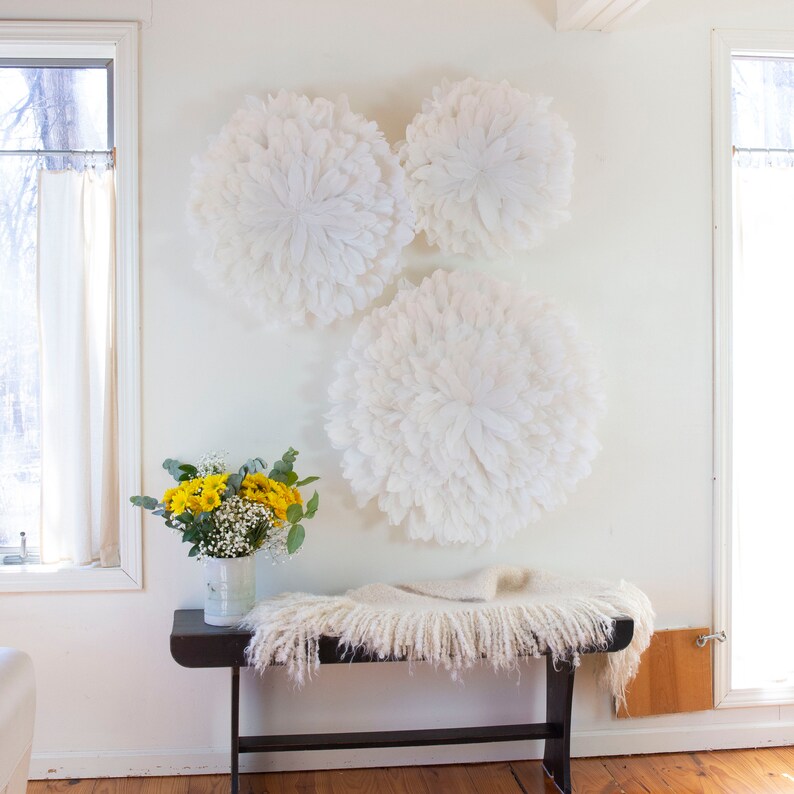 Large Unique Decorative Feather Wall Art, Feather Art Inspired by ...