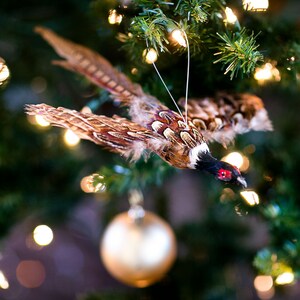Decorative Pheasant Ornament, Holiday Pheasant Ornament, Fall ...