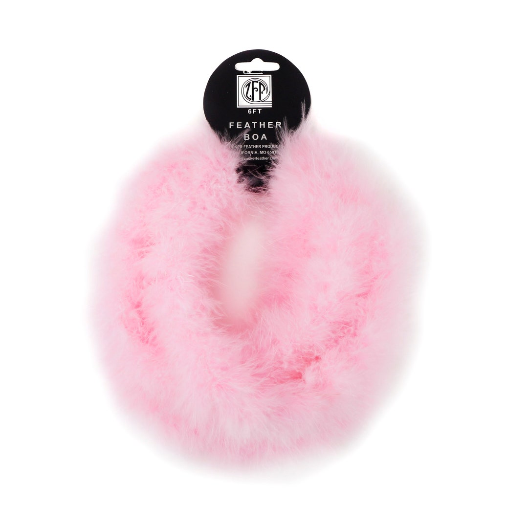 Marabou Feather Craft Boas, 15 Gram Light Pink Marabou Boa, 2 Yards for ...