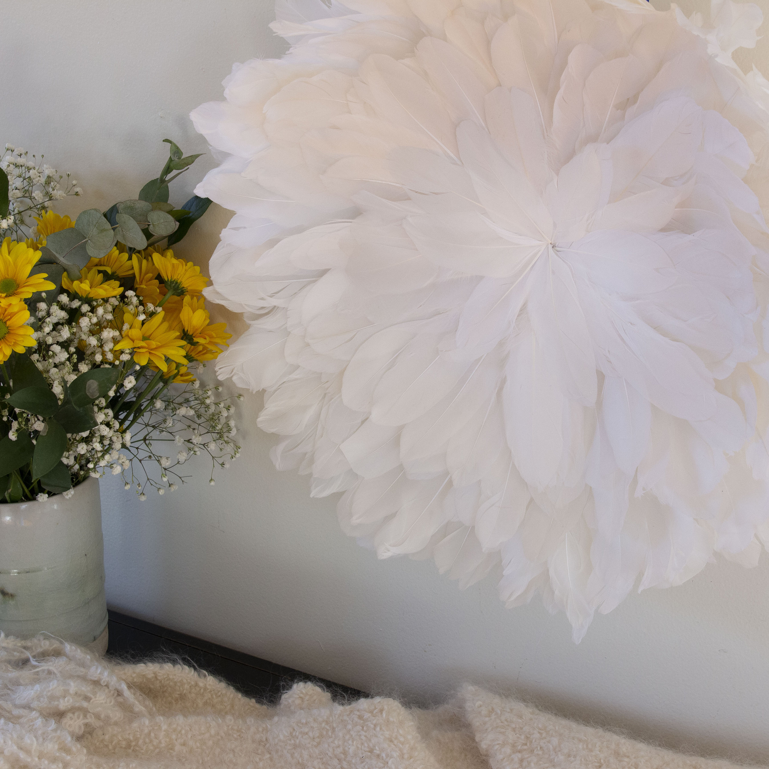 Small Unique Decorative Feather Wall Art, Feather Art Inspired by ...