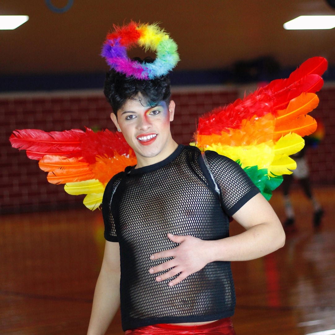 Rainbow Angel Feather Wings & Halo Set, PRIDE Angel Wings and Halo ...