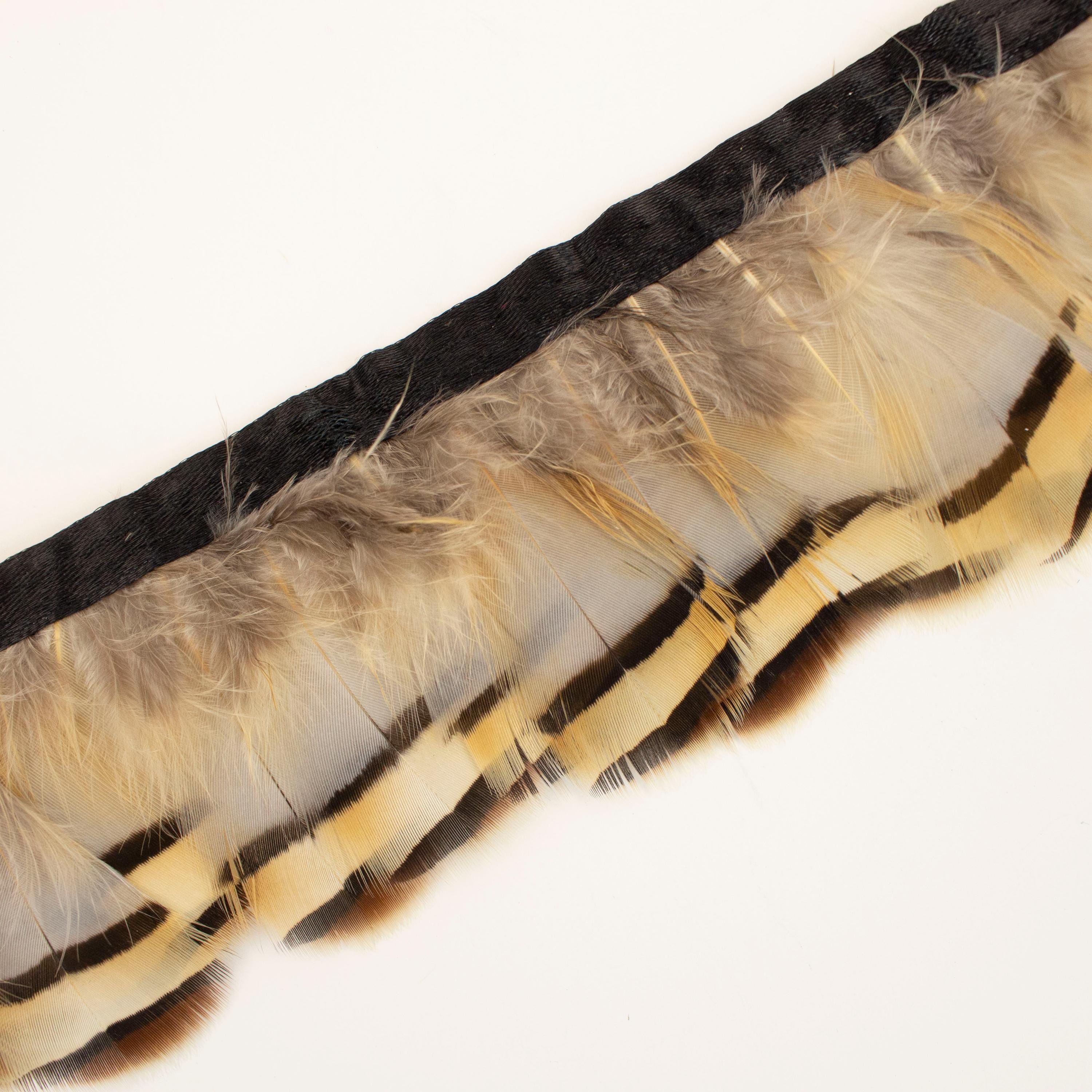 Partridge Feather Fringe, Natural Partridge Feathers 1 Yard for Jewelry ...