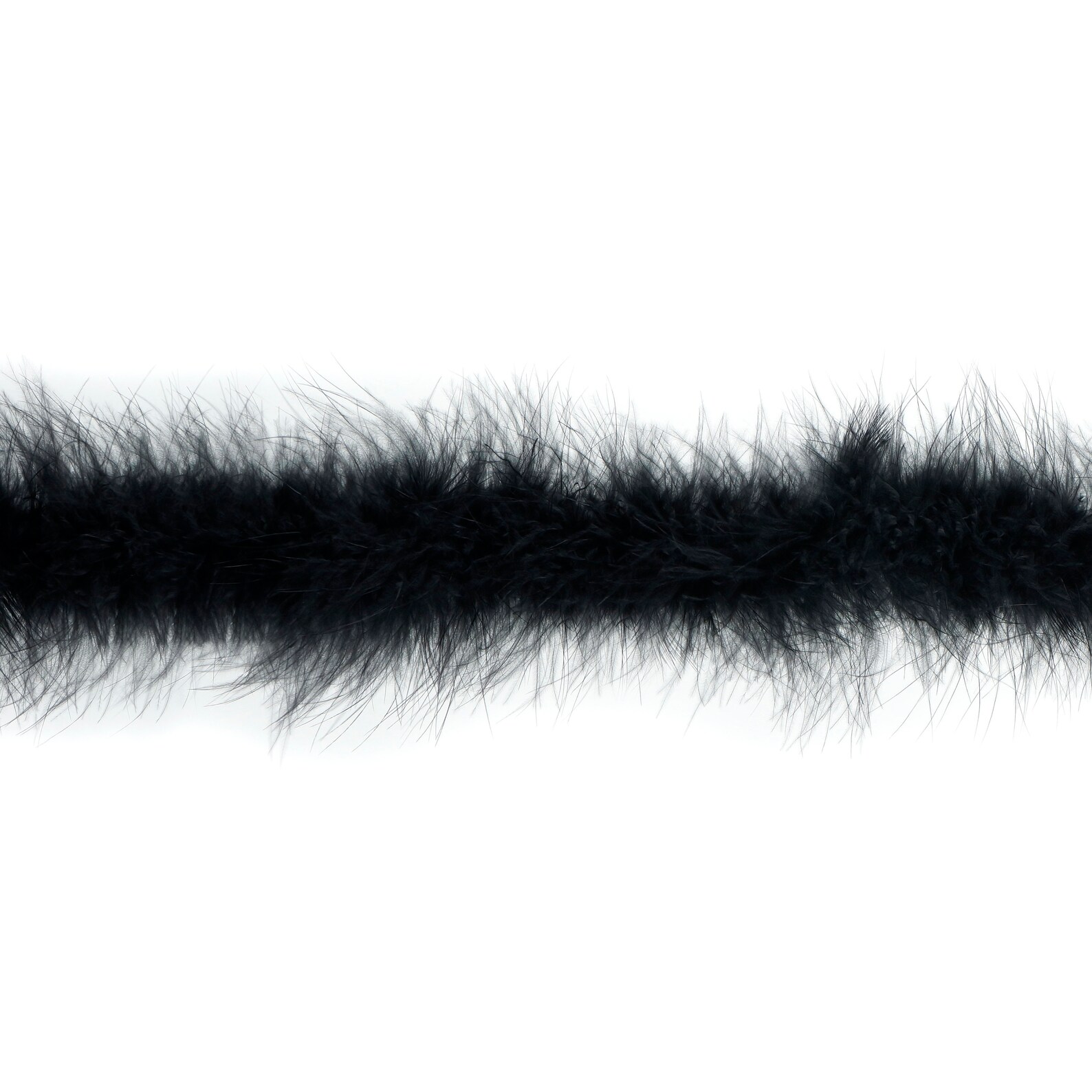 BLACK Marabou Feather Boa Heavy Weight 25 Grams 2 Yards for - Etsy