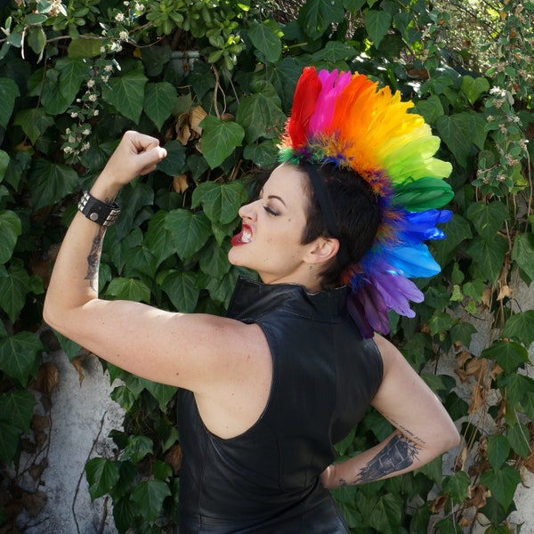 Rainbow Mohawk - Etsy
