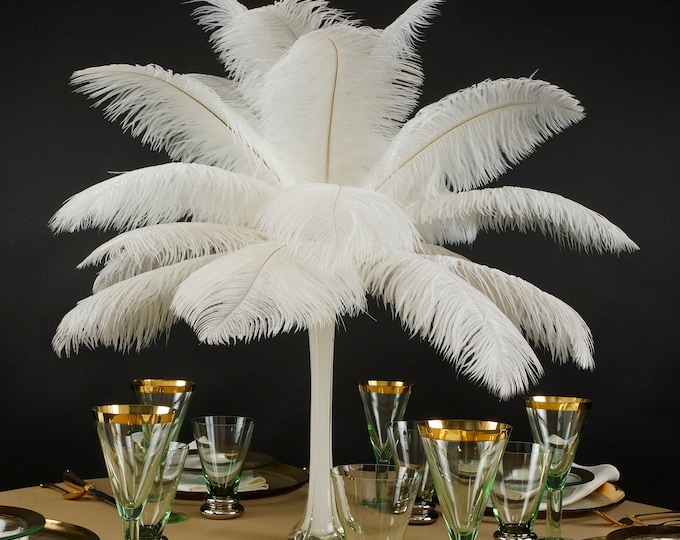 Ostrich Feathers 13-16 IVORY for Feather Centerpieces - Etsy