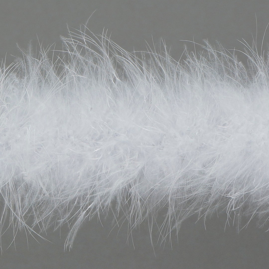 SILVER Marabou Feather Boas 20 Grams 2 Yards for DIY Art Crafts ...