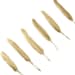 4-6" GOLD Gilded Goose Pointer Feathers 12 Pieces - for Arts & Crafts ...