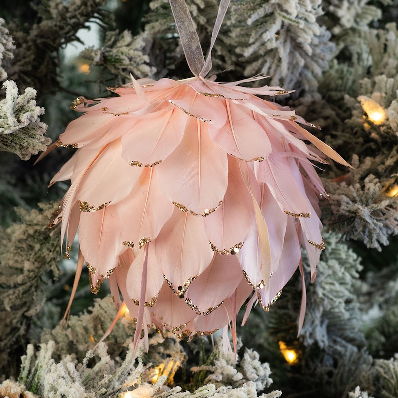Pink Christmas Ornaments - Etsy