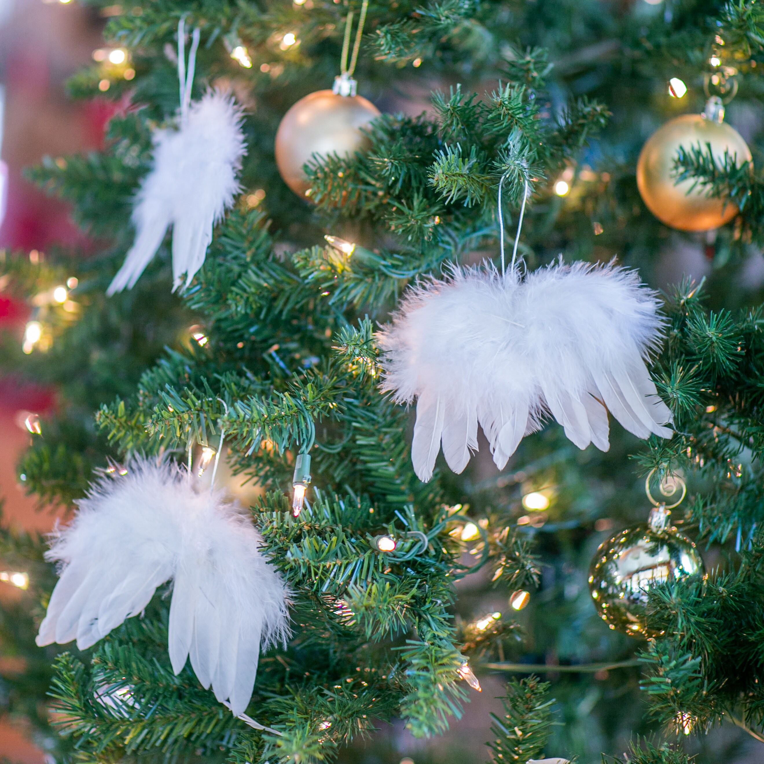 Decorative Mini White Angel Wing Feather Ornament Cute Small - Etsy