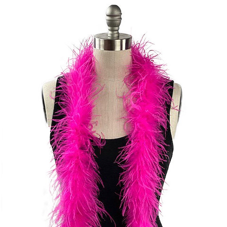 Ostrich Feather Boa Shocking Pink 2 Ply Value Ostrich Boa - Etsy