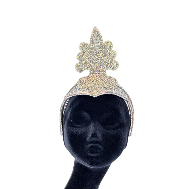 Zizi Green Showgirl Feather Headpiece, Costume Headdress for Cabarets ...