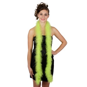 Lime GREEN Marabou Feather Boa Heavy Weight 25 Gram 2 Yards for DIY Art ...