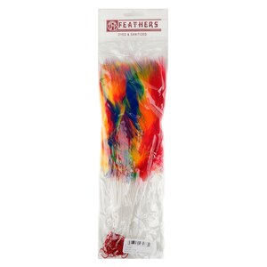Rainbow Feather Fans, Small Marabou Feather Fan, Cheap Feather Fan for ...