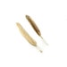 4-6" GOLD Gilded Goose Pointer Feathers 12 Pieces - for Arts & Crafts ...