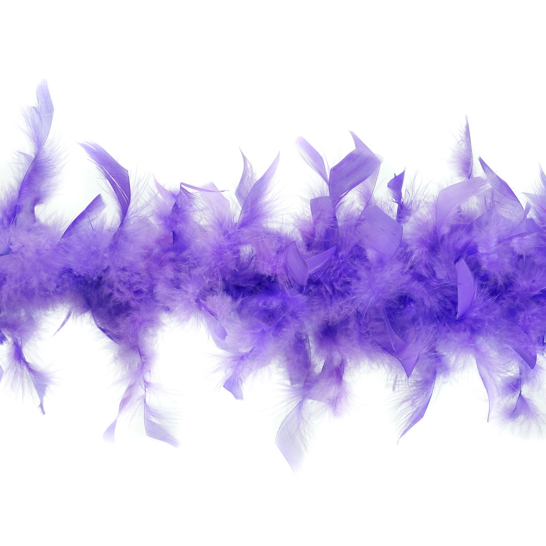 40 Gram Chandelle Feather Boa LAVENDER 2 Yards for Party Favors, Kids ...