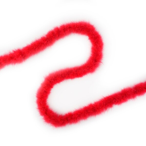 Marabou Feather Craft Boas 15 Gram Red Marabou Boa 2 Yards - Etsy