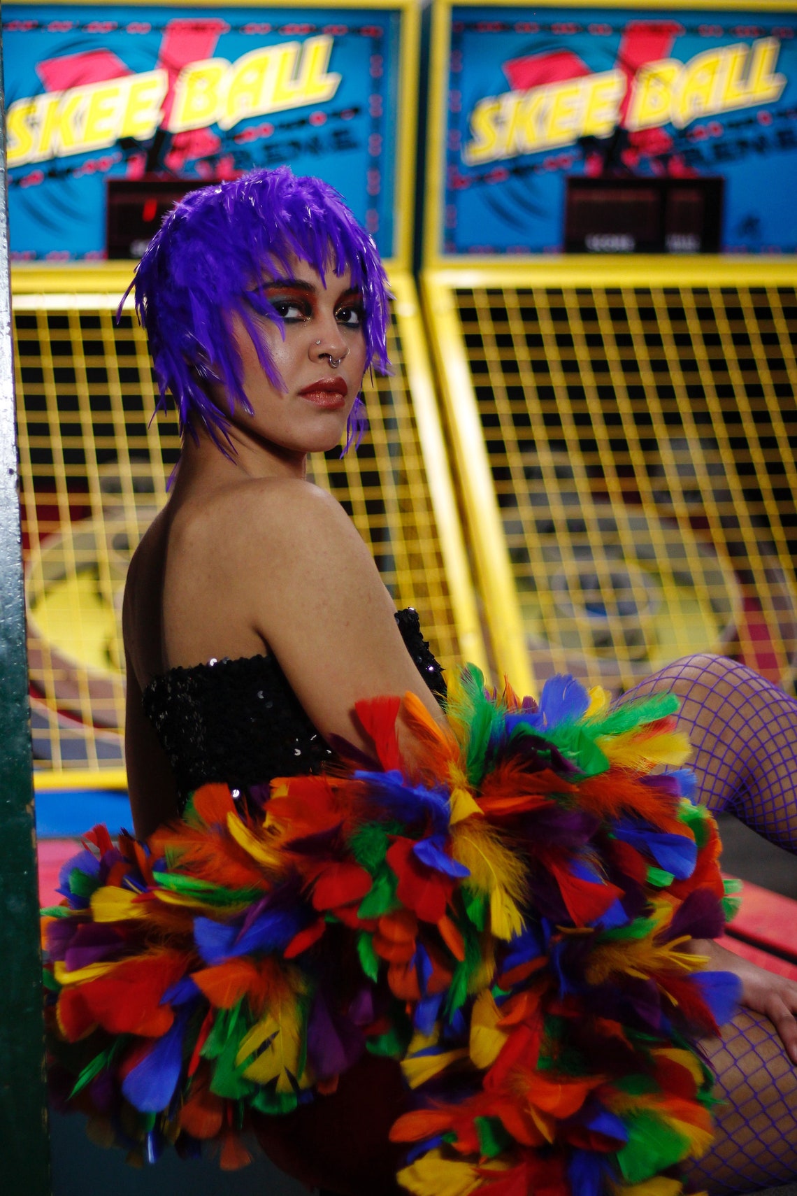 Large Rainbow Feather Boa PRIDE Parade Feather Boa Feather - Etsy