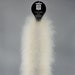IVORY Marabou Feather Boa Heavy Weight 25 Gram 2 Yards for DIY Art ...