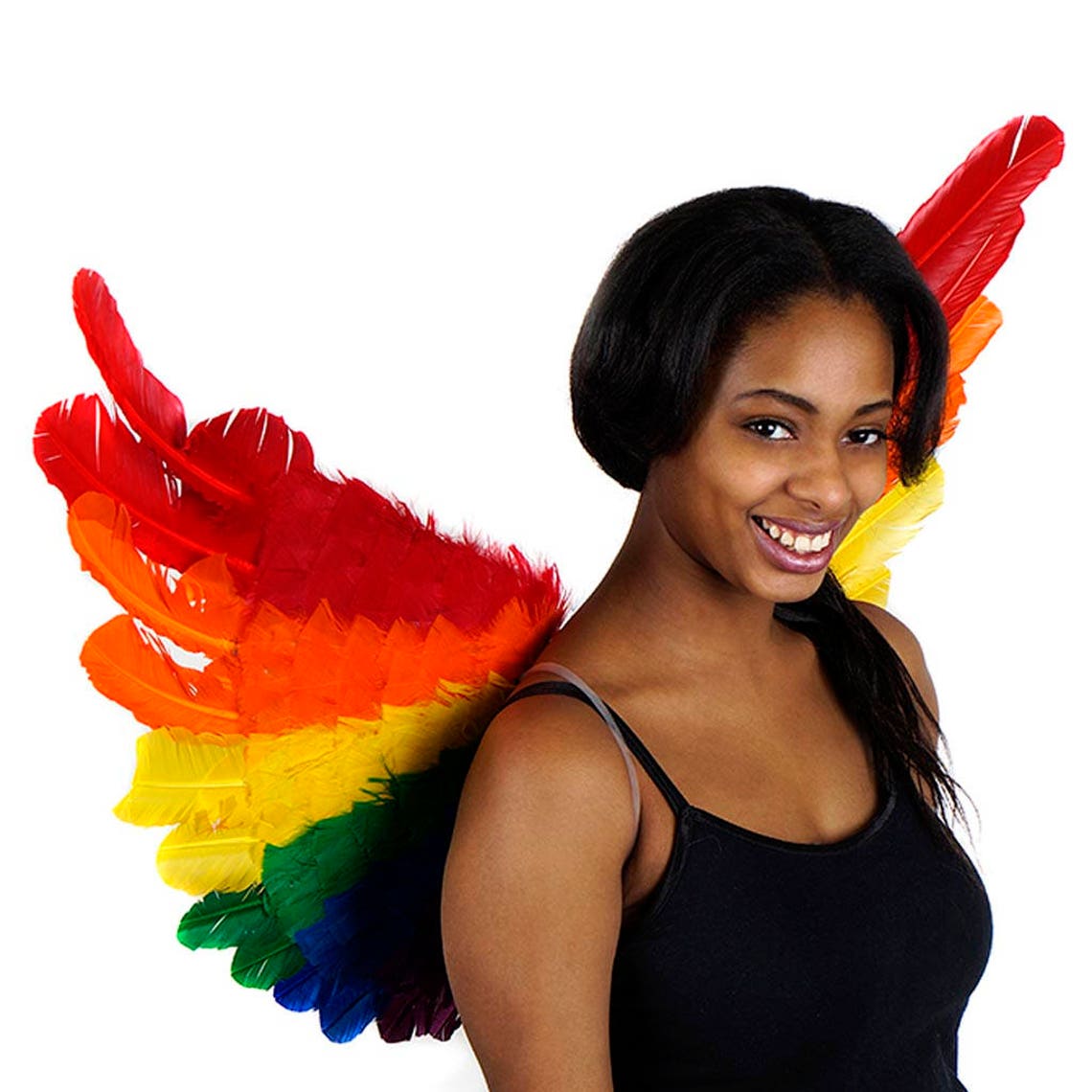 Rainbow PRIDE Feather Wings Carnival Costume Festival Wings | Etsy