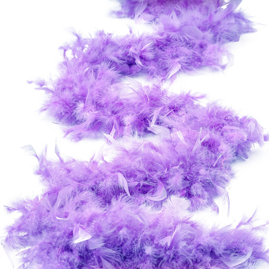 60 Gram Chandelle Feather Boa, Lavender 2 Yards for Party Favors, Kids ...