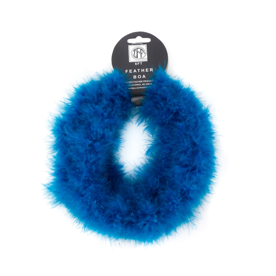 Marabou Feather Craft Boas, 15 Gram Dark Turquoise Marabou Boa, 2 Yards ...