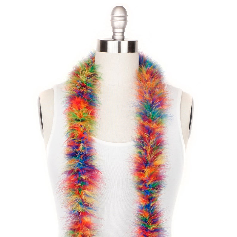 Rainbow Mix Marabou Feather Boas 20 Grams 2 Yards for DIY Art - Etsy