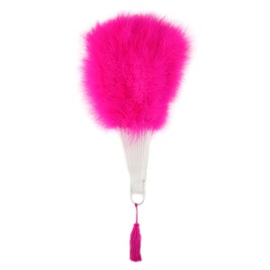 Shocking Pink Feather Fan, Small Marabou Feather Fan, Cheap Feather Fan ...