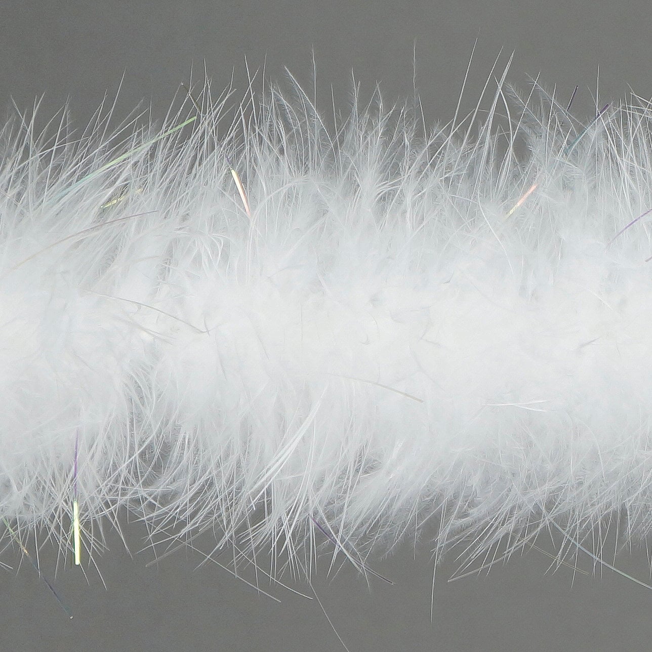 Marabou Feather Boas WHITE With Shiny Opal Lurex 20 Grams 2 - Etsy