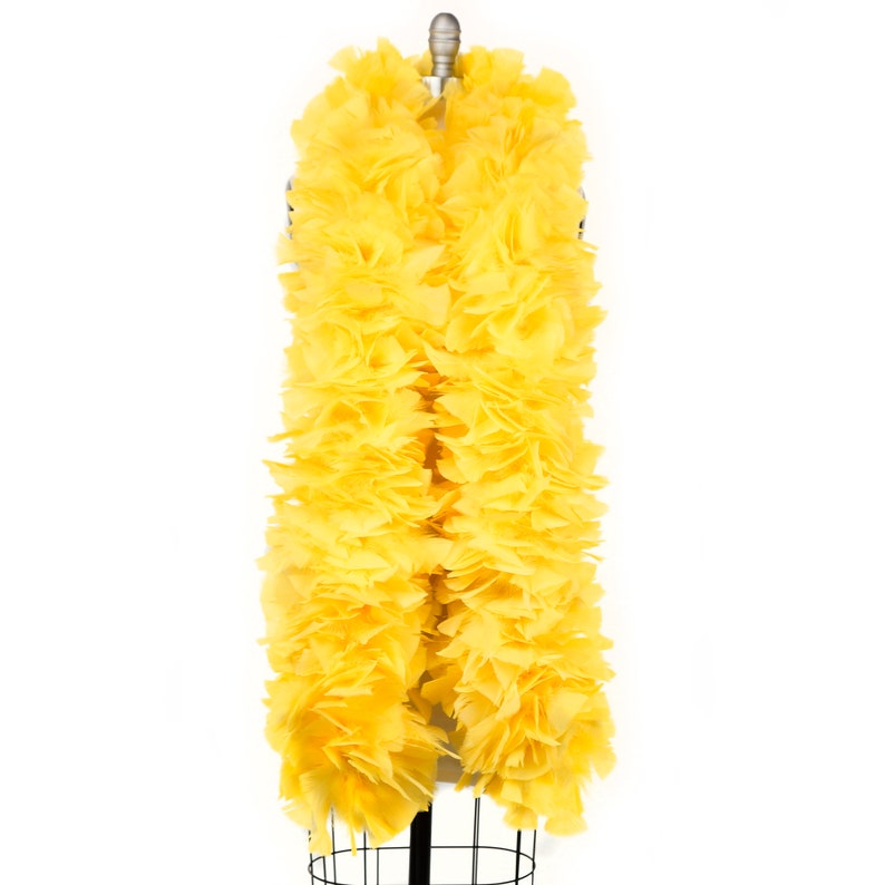 YELLOW Turkey Feather Boa Large Economy Feather Boa for | Etsy