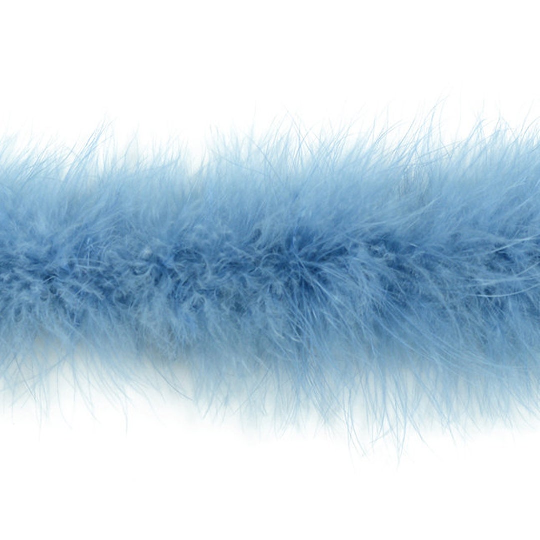 Dusty Blue Marabou Feather Boas 20 Grams 2 Yards for DIY Art Crafts ...