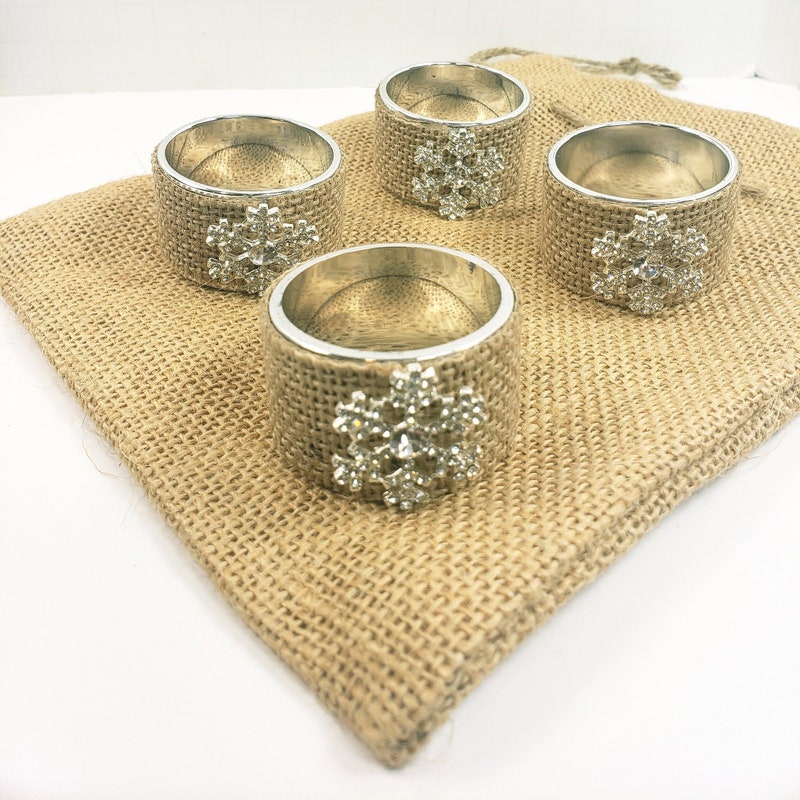 Burlap Napkin Rings - Etsy